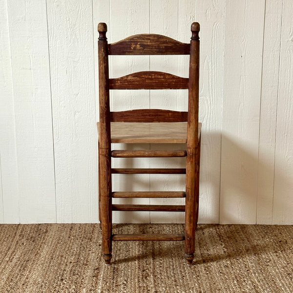 Antique Ladder-Back Chair - Larger Cross