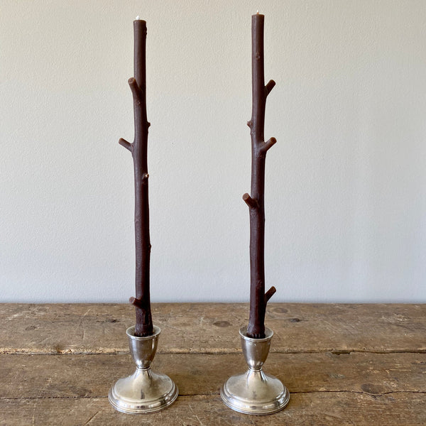 Maple Stick Candles - Honeysuckle Brown - Larger Cross