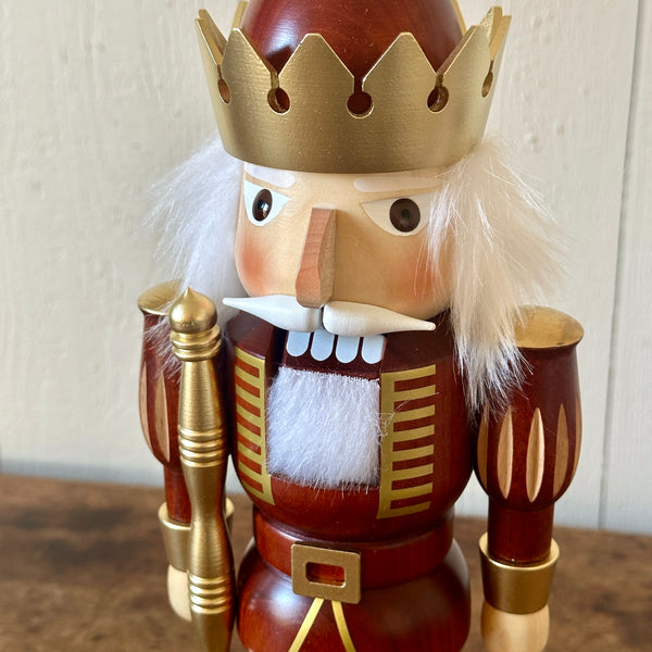 Natural King Nutcracker - Larger Cross