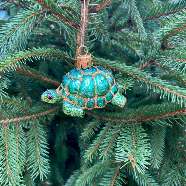 Tortoise Christmas Tree Ornament - Larger Cross
